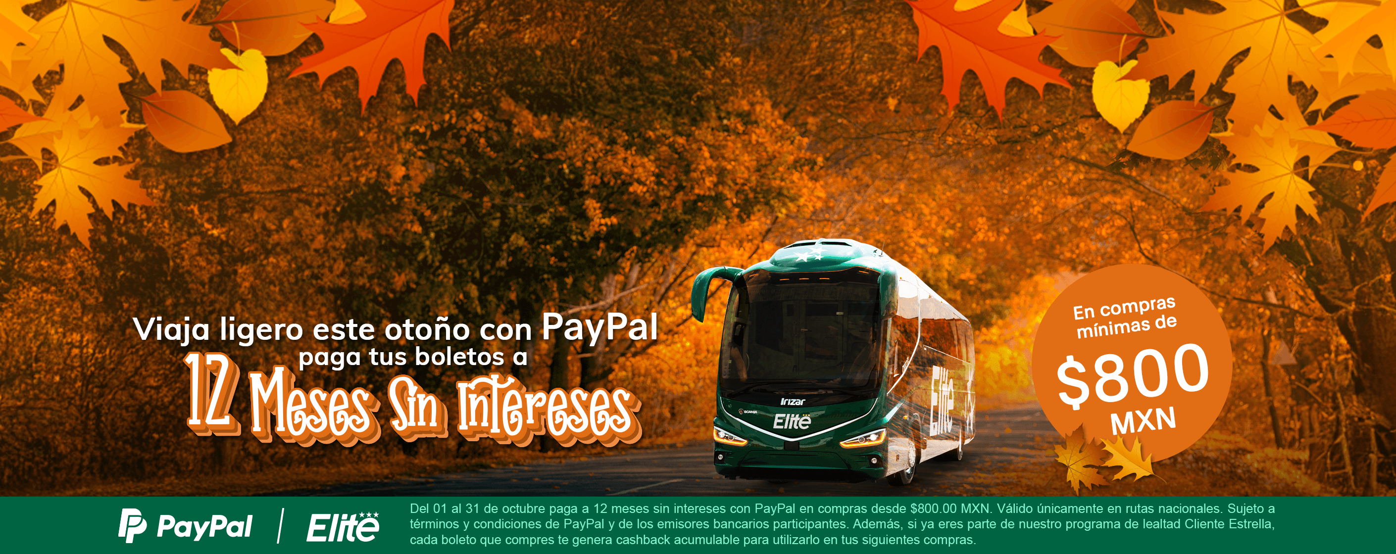 Elite, compra de boletos en línea, rutas y servicios